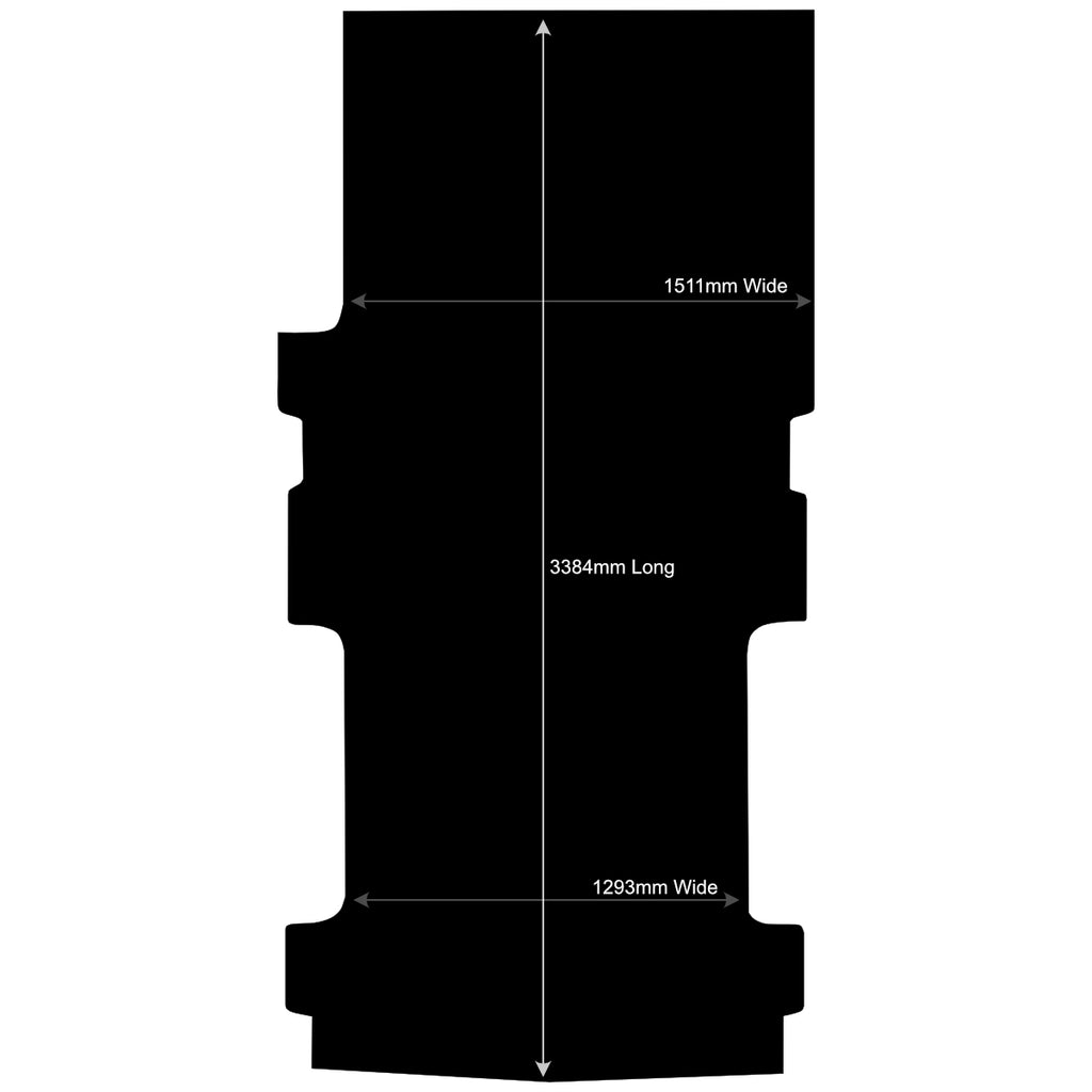 Rubber Van Mat to fit Ford Transit 350L LWB With Passenger Door Step 2 ...